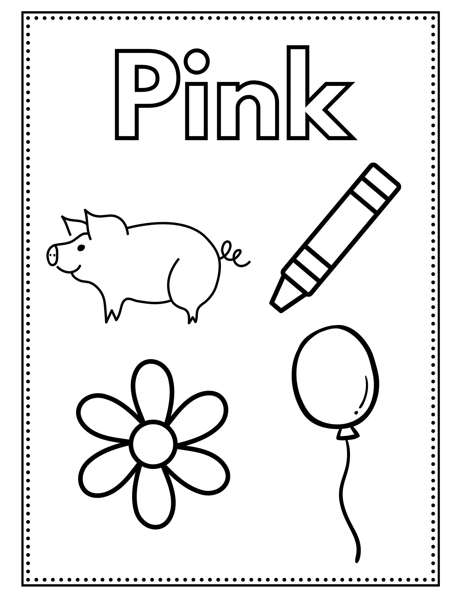 Fun Printable Colors Coloring Pages for Toddlers and Kids Learning ...