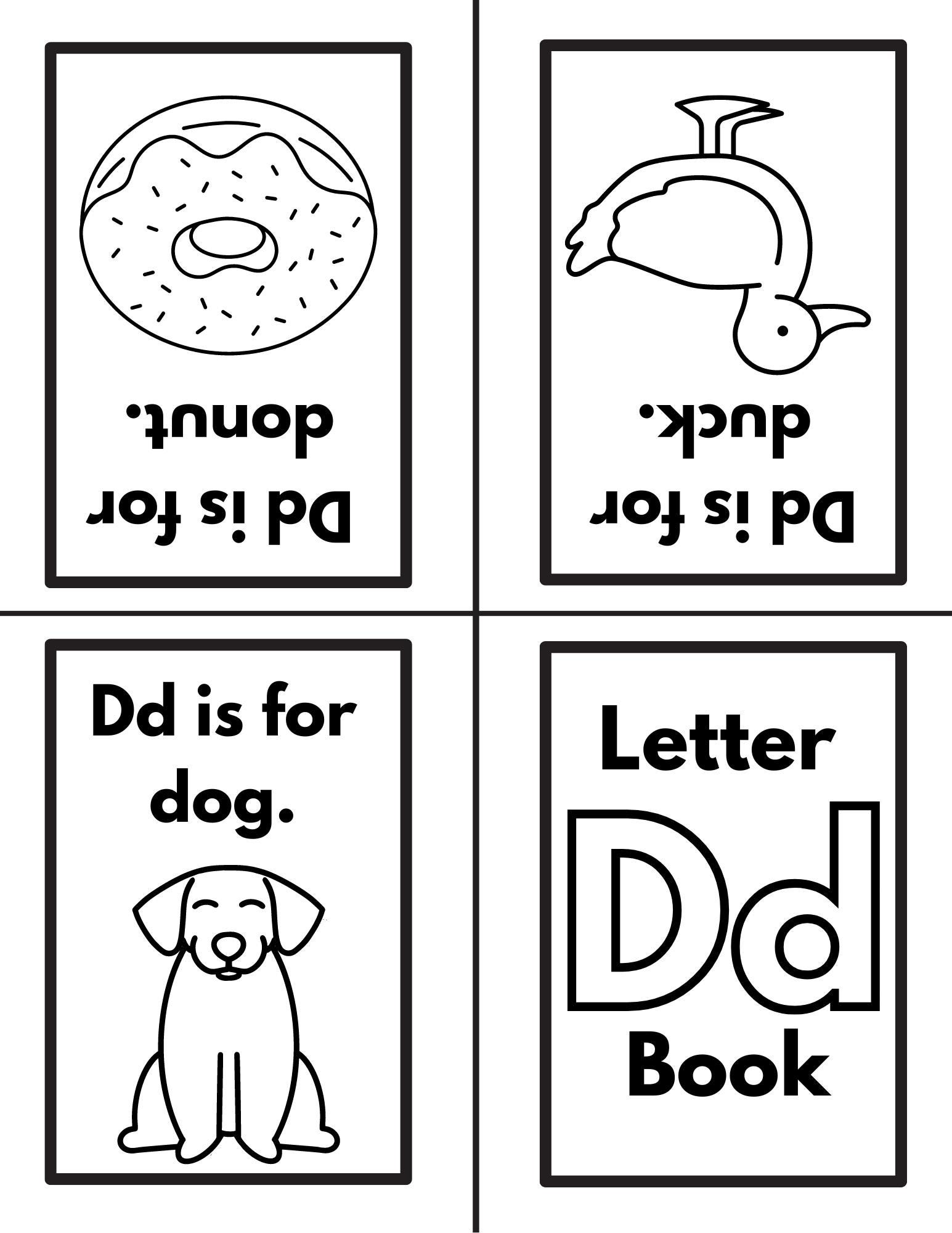 Printable ABC A to Z Mini Books for Preschoolers Fun Alphabet Coloring ...