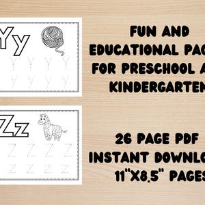 Printable ABC Letter Tracing Pages A to Z Tracing Pages Lowercase and ...