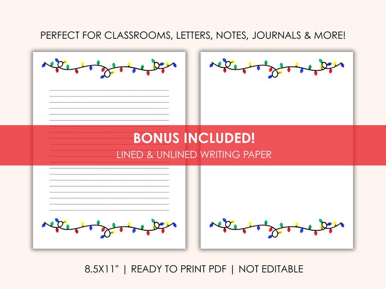 Editable Christmas Light Name Tags, Gift Tags, Labels | Holiday ...