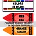 Printable Crayon Color Flashcards in English and Spanish | 11 Colors ...