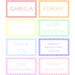Editable Polka Dot Labels – Pastel Rainbow Printable Tags – 8 per Page ...