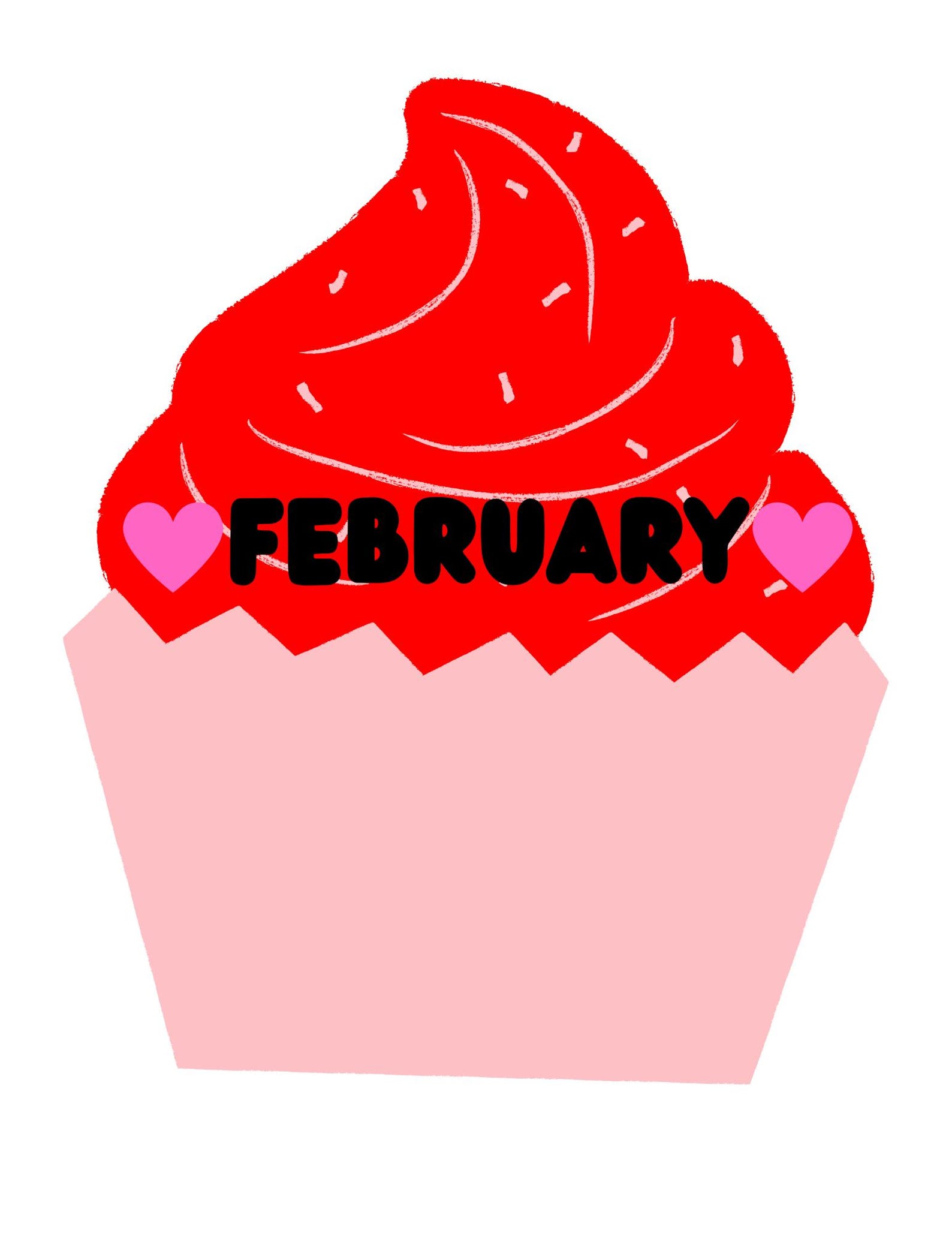 Printable Cupcake Birthday Board Colorful Birthday Display for ...