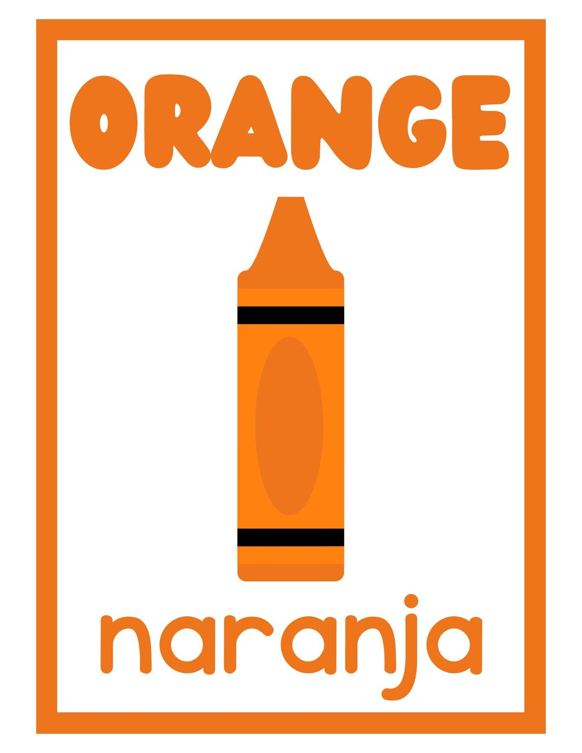 Bilingual Colors English and Spanish Printable Posters | Learning ...