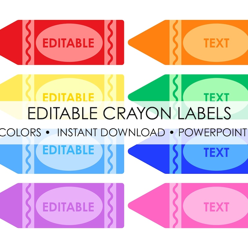 Crayola printable template - Etsy México