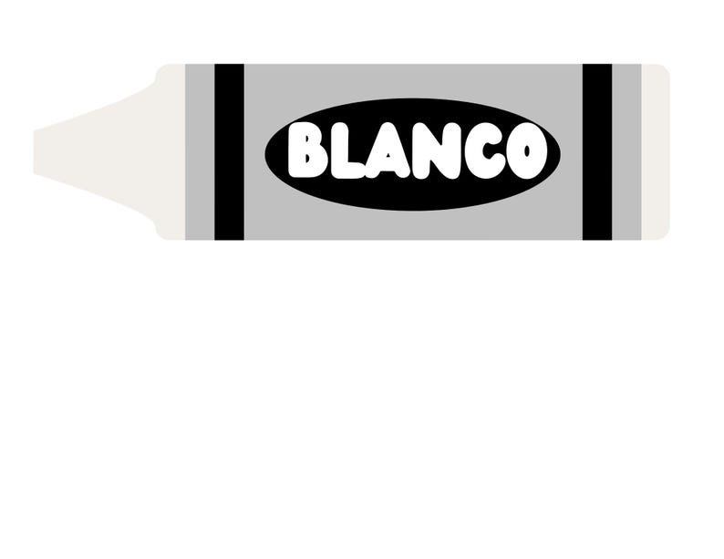 Printable SPANISH Crayon Colors Display Learning Color Words in SPANISH ...
