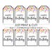 Happy Birthday Gift Tags Printable – Confetti Party Favor Tags – Ready ...