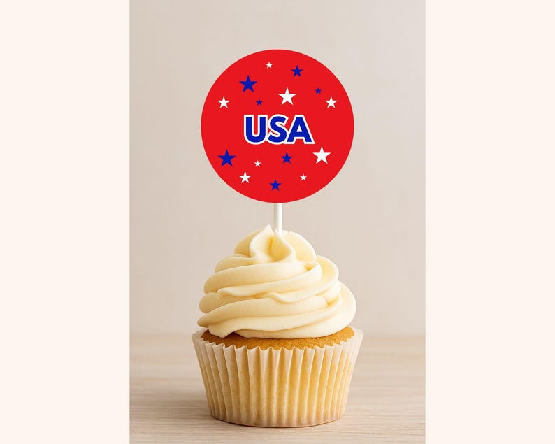 4th of July Printable Stickers – USA & Happy 4th of July Labels ...