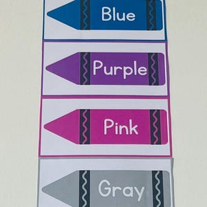 Color Cards | Crayon Themed Printable for Classroom or Homeschool ...