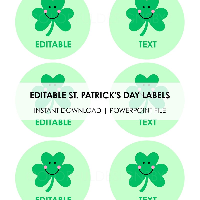 St Patricks Day Name Tags - Etsy