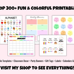 Rainbow Dot Printable Name Tags | Editable | Bright + Pastel ...