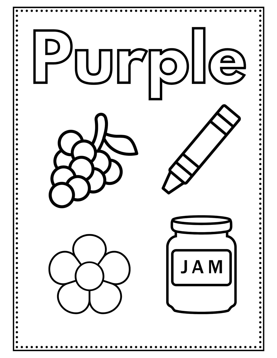 Fun Printable Colors Coloring Pages for Toddlers and Kids Learning ...
