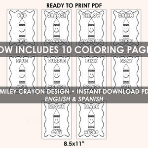 Bilingual Colors English + Spanish Printable Posters | Learning Colors ...