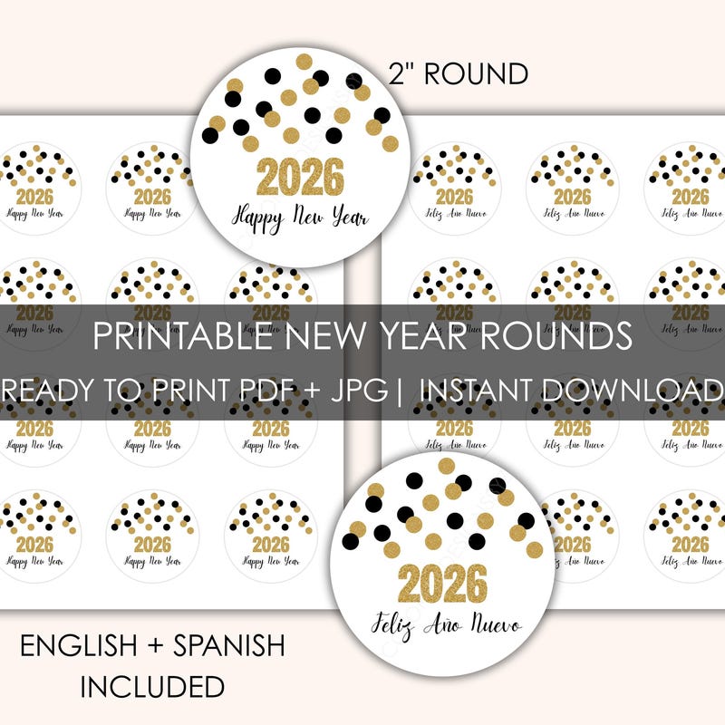 New Year Plate Topper - Etsy