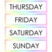 Days of the Week Classroom Labels - Printable & Editable Canva Template ...