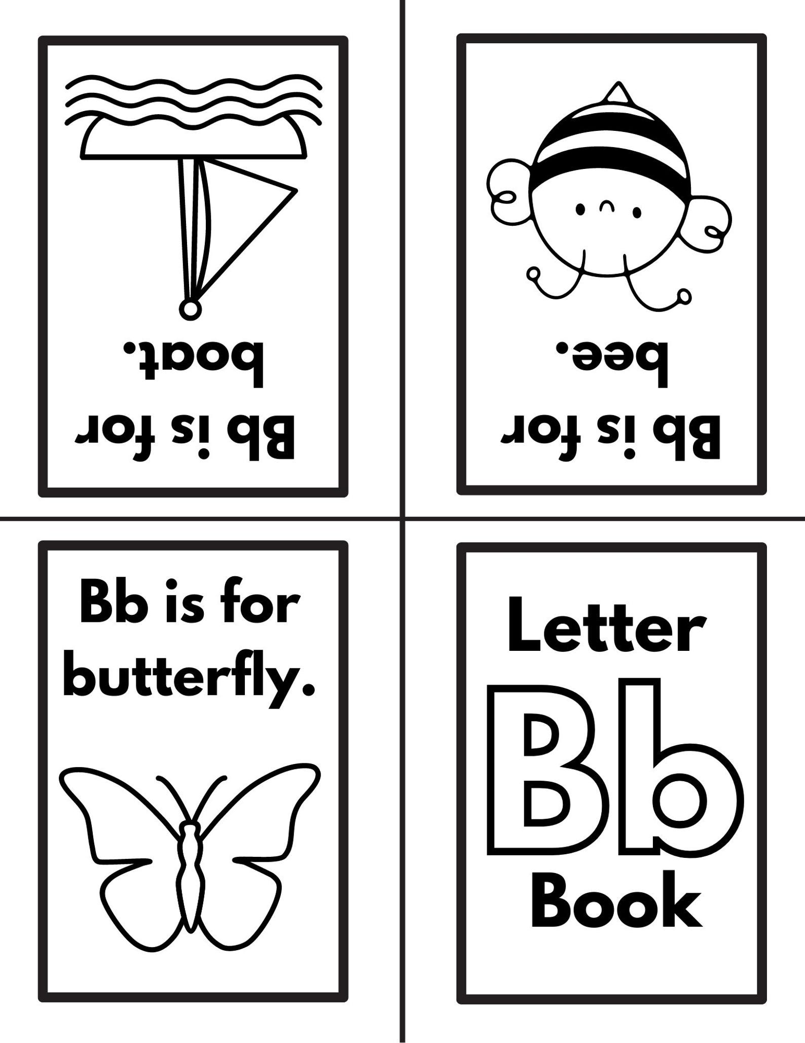 Printable ABC A to Z Mini Books for Preschoolers Fun Alphabet Coloring ...
