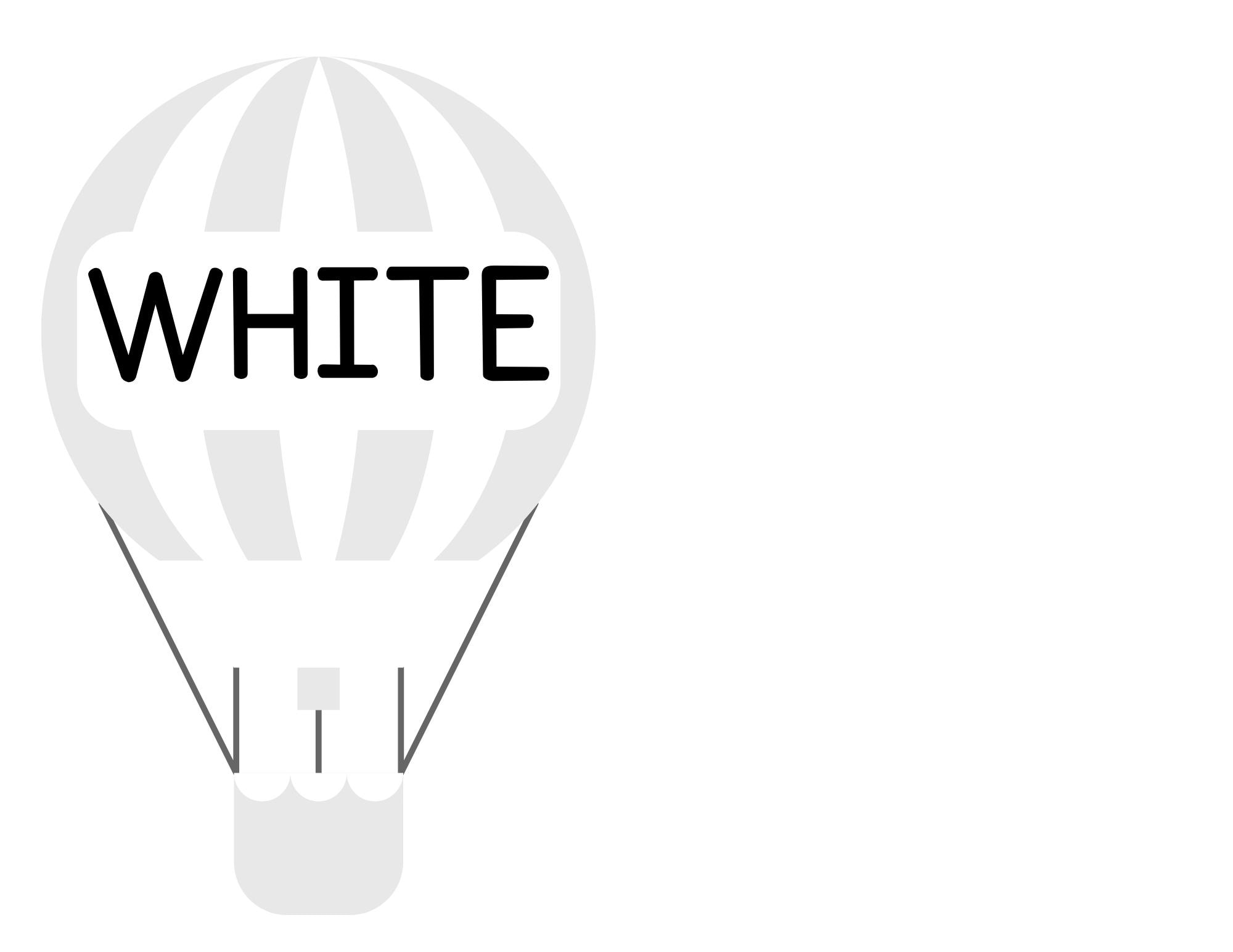 Printable Hot Air Balloon Theme Colors | Early Learning | Learning ...