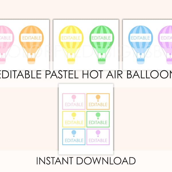 Hot Air Balloon Decor - Etsy