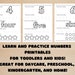 PRINTABLE Numbers 1-10 Trace and Color Worksheets for Preschool ...