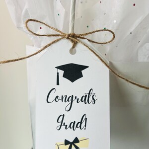 Congrats Grad Gift Tags – Printable Graduation Tags PDF – To/from ...