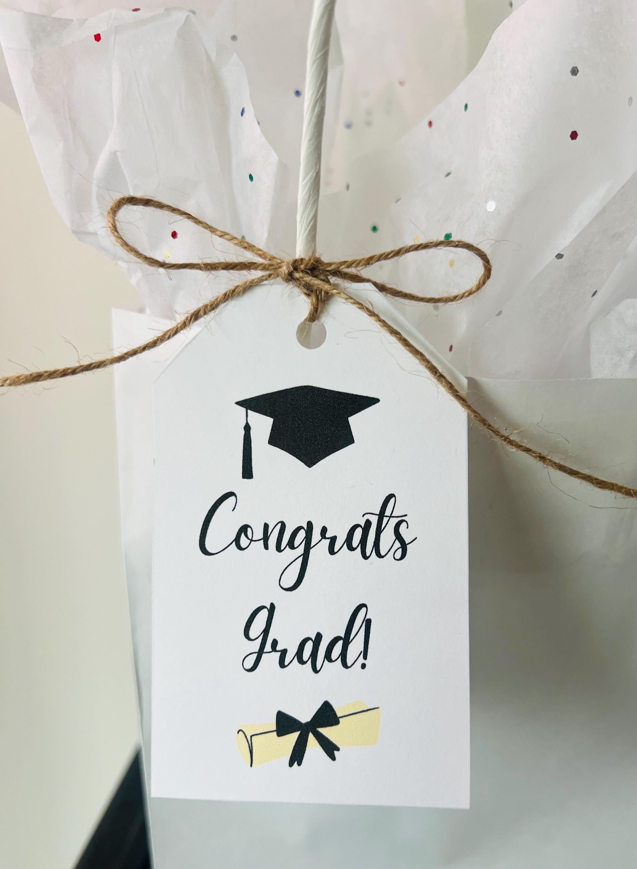 Congrats Grad Gift Tags – Printable Graduation Tags PDF – To/from ...