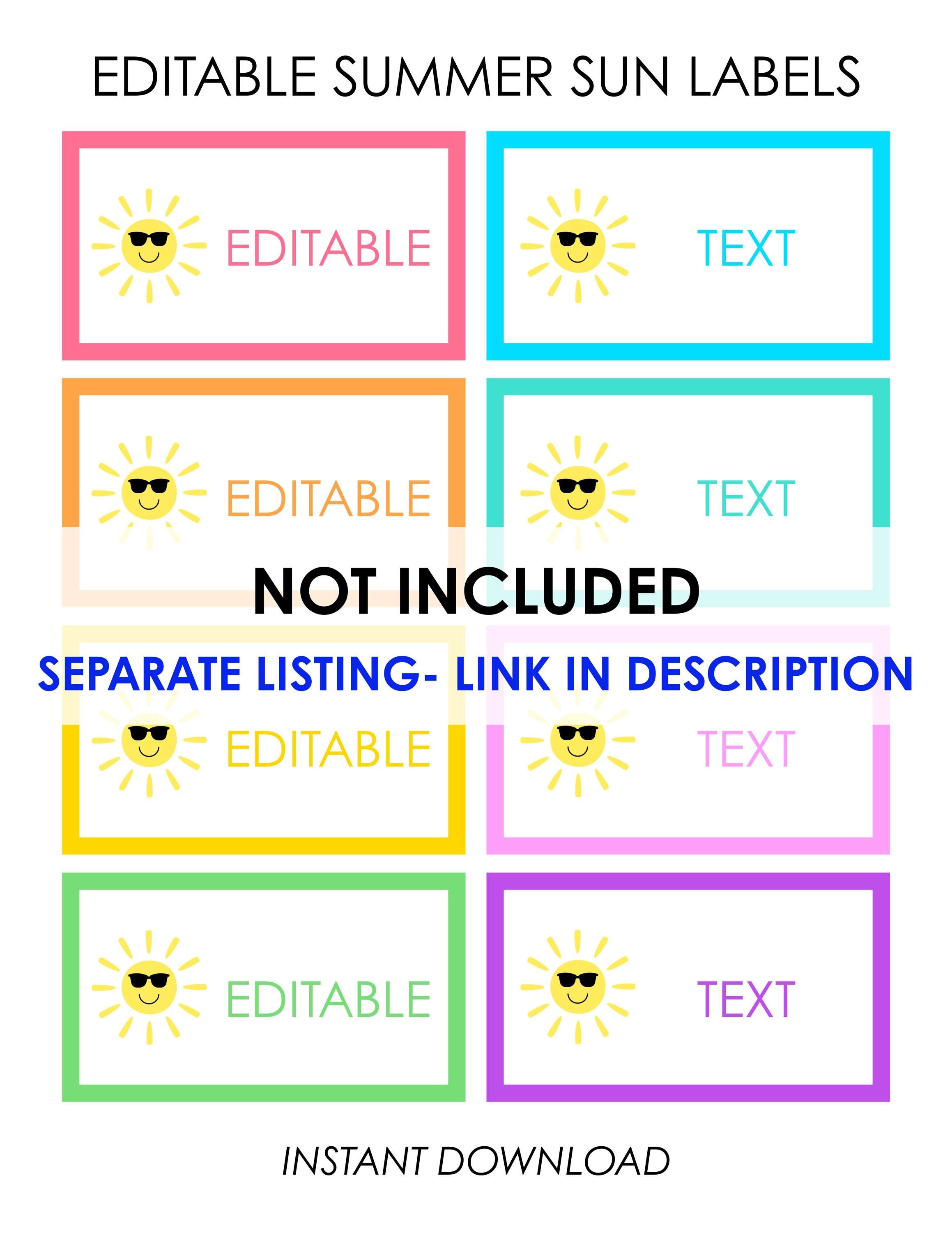 Editable Rainbow Name Tags & Labels – Pastel Printable Template | 8 ...