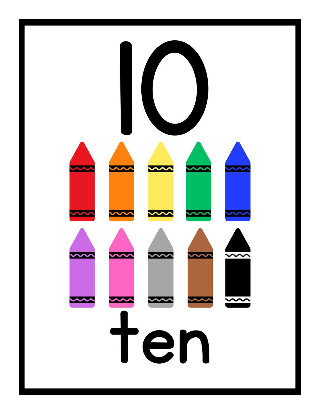 Numbers Posters | Preschool & Kindergarten Counting Printables ...