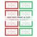 Editable Christmas Light Name Tags, Gift Tags, Labels | Holiday ...
