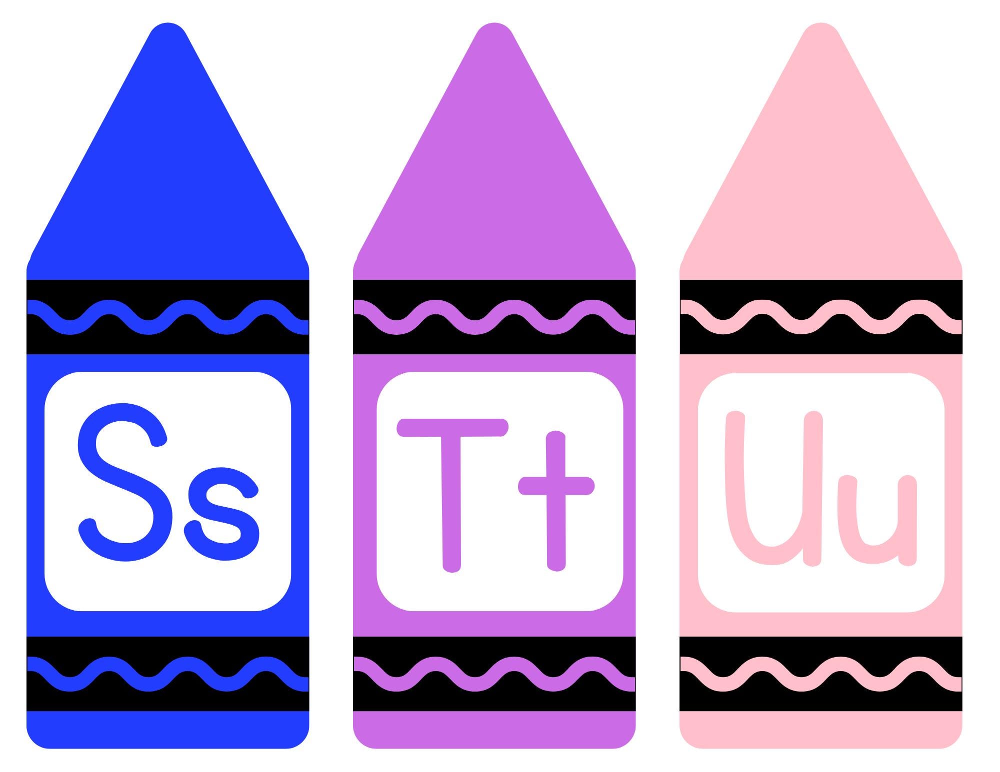 Printable Crayon Alphabet Cards A-Z Colorful ABC Flashcards for Early ...