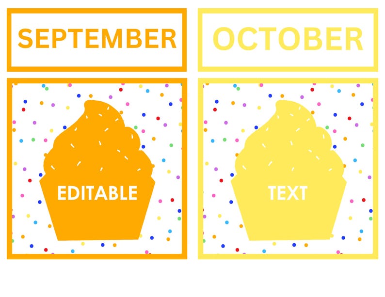 Classroom Birthday Board Printable Editable & Non-editable Downloads ...