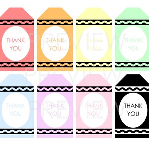 Editable Teacher Appreciation Gift Tags – Crayon-themed Printable ...