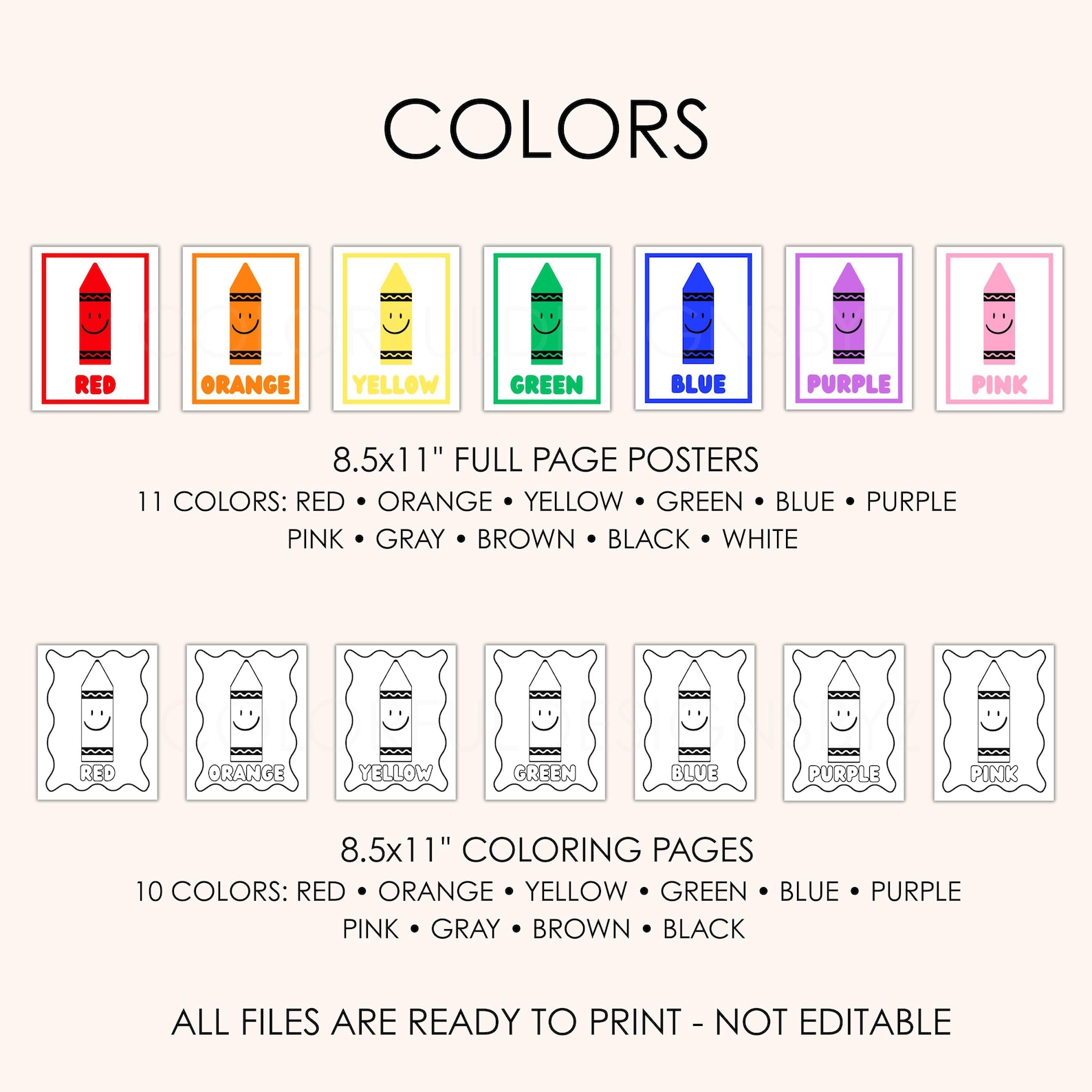 Rainbow Classroom Bundle | Printable Alphabet Posters, Numbers, Shapes ...