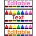 Editable Crayon Name Tags - Printable Classroom Desk Plates, Cubby Tags ...