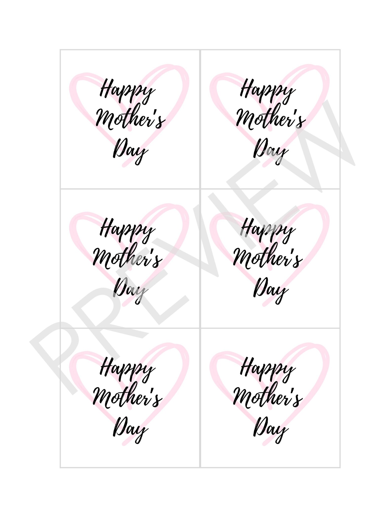 Printable Mother’s Day Gift Tags | Mother’s Day Favor Tags | Editable ...