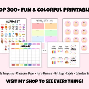 Printable Alphabet Flashcards | A-Z Classroom Decor | Editable Canva ...