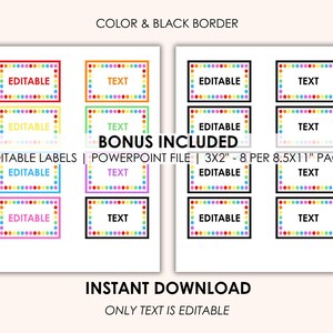 Editable Crayon Name Tags – 16 Printable Labels for Classroom, School ...