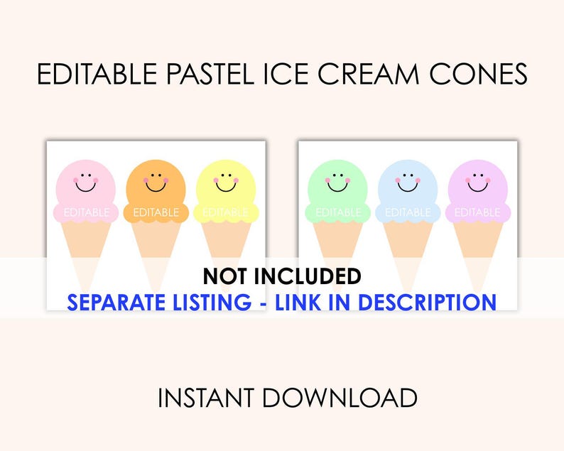 Editable Popsicle Name Tags & Summer Labels – Printable PDF, Powerpoint ...