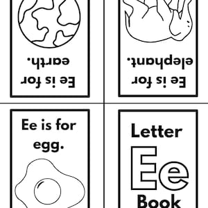 Printable ABC A to Z Mini Books for Preschoolers Fun Alphabet Coloring ...