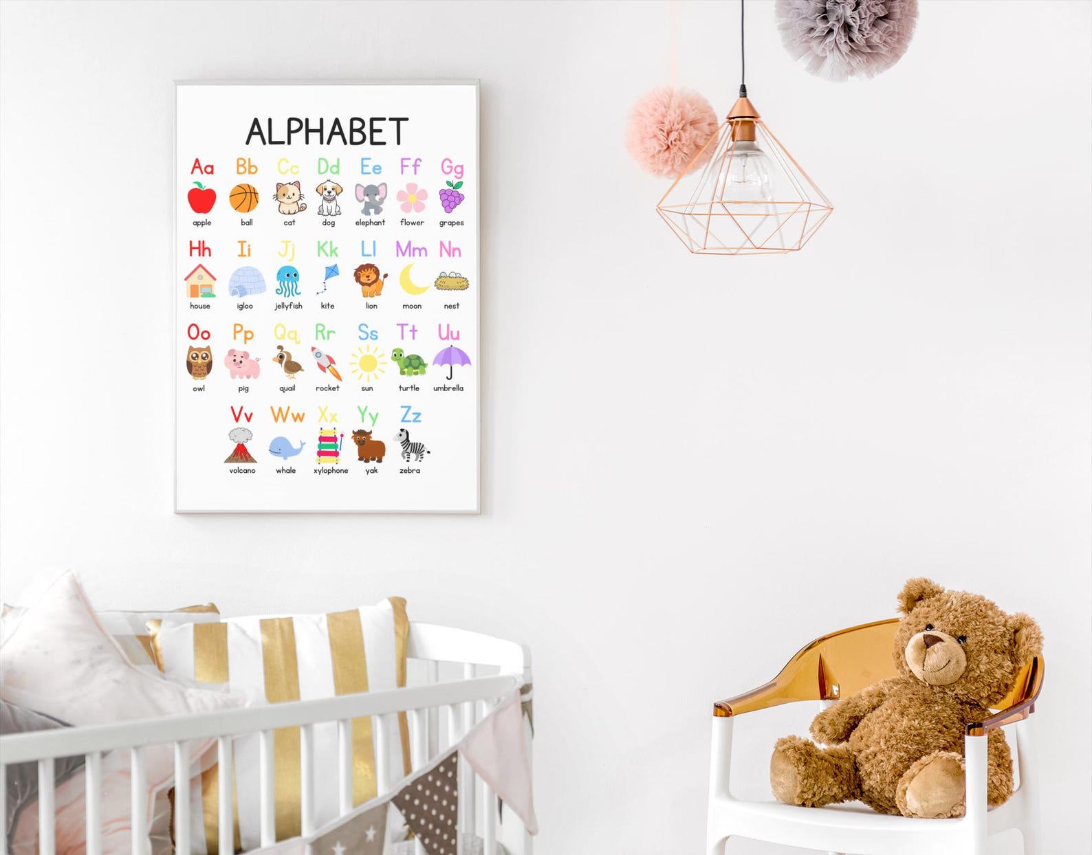 Alphabet Poster for Kids | Printable ABC Chart | Editable Canva ...