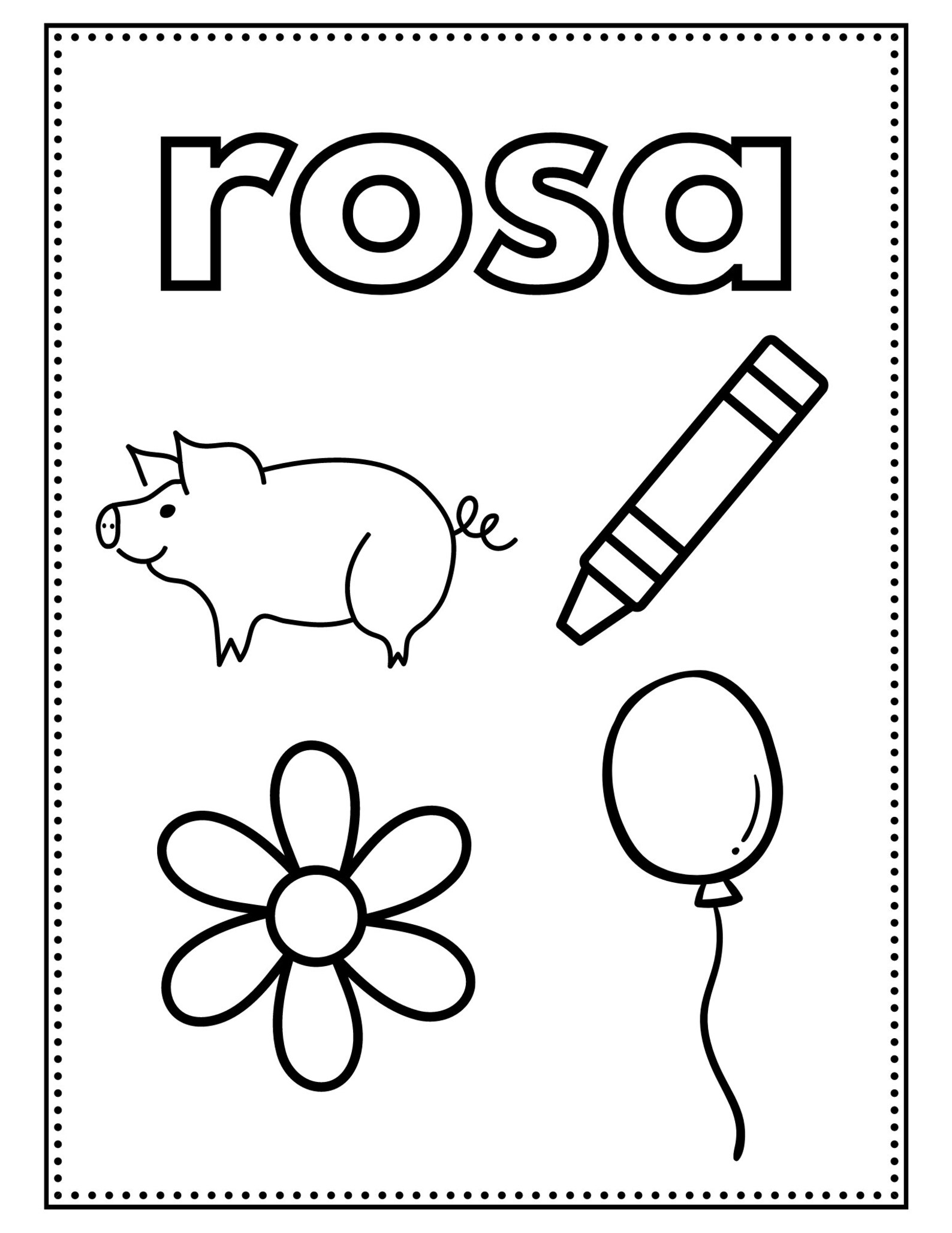 Printable SPANISH Colors Coloring Pages Color Words in SPANISH Fun ...