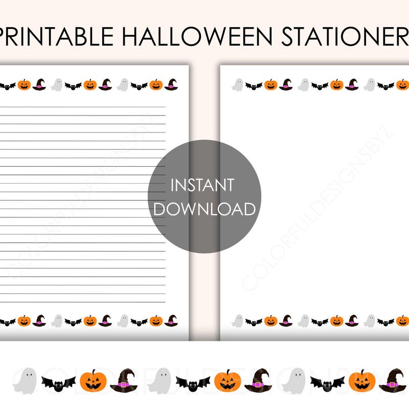 Halloween Theme Notes - Etsy