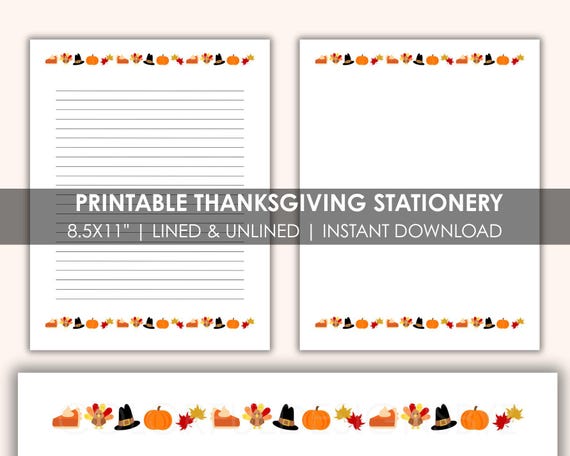 Turkey Borders Writing Paper Printables Holly's Hobbie: November 2012