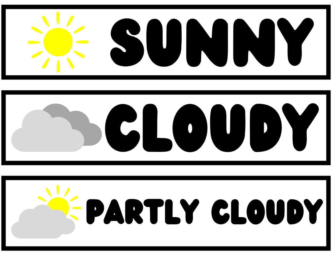 Printable Weather and Seasons Display Cards | Early Learning ...