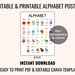 Alphabet Poster for Kids | Printable ABC Chart | Editable Canva ...