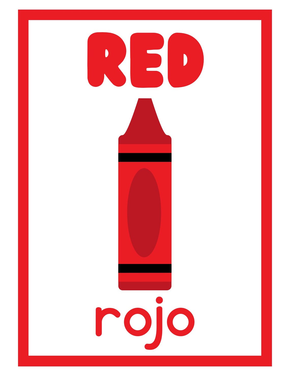 Bilingual Colors English and Spanish Printable Posters | Learning ...