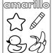 Printable SPANISH Colors Coloring Pages Color Words in SPANISH Fun ...