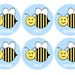 Bee-themed Editable Labels - Printable 3” Round Name Tags | Cute Bee ...