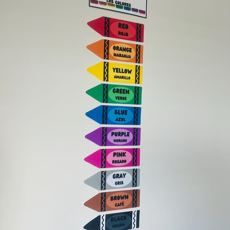 Crayon Color Display - Etsy
