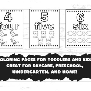 PRINTABLE Numbers 1-10 Coloring Pages for Toddlers and Kids 1-10 ...