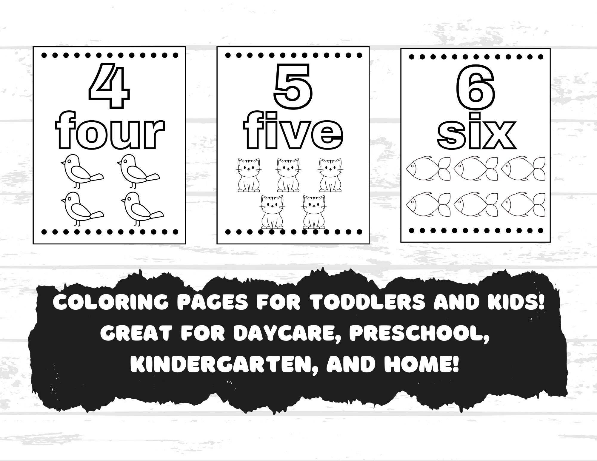 PRINTABLE Numbers 1-10 Coloring Pages for Toddlers and Kids 1-10 ...